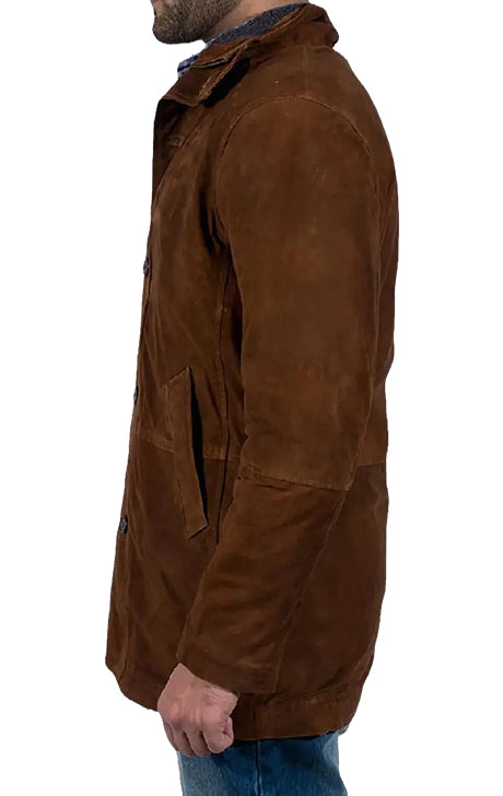 Men’s Brown Suede Sheriff Jacket – Versatile Jackets