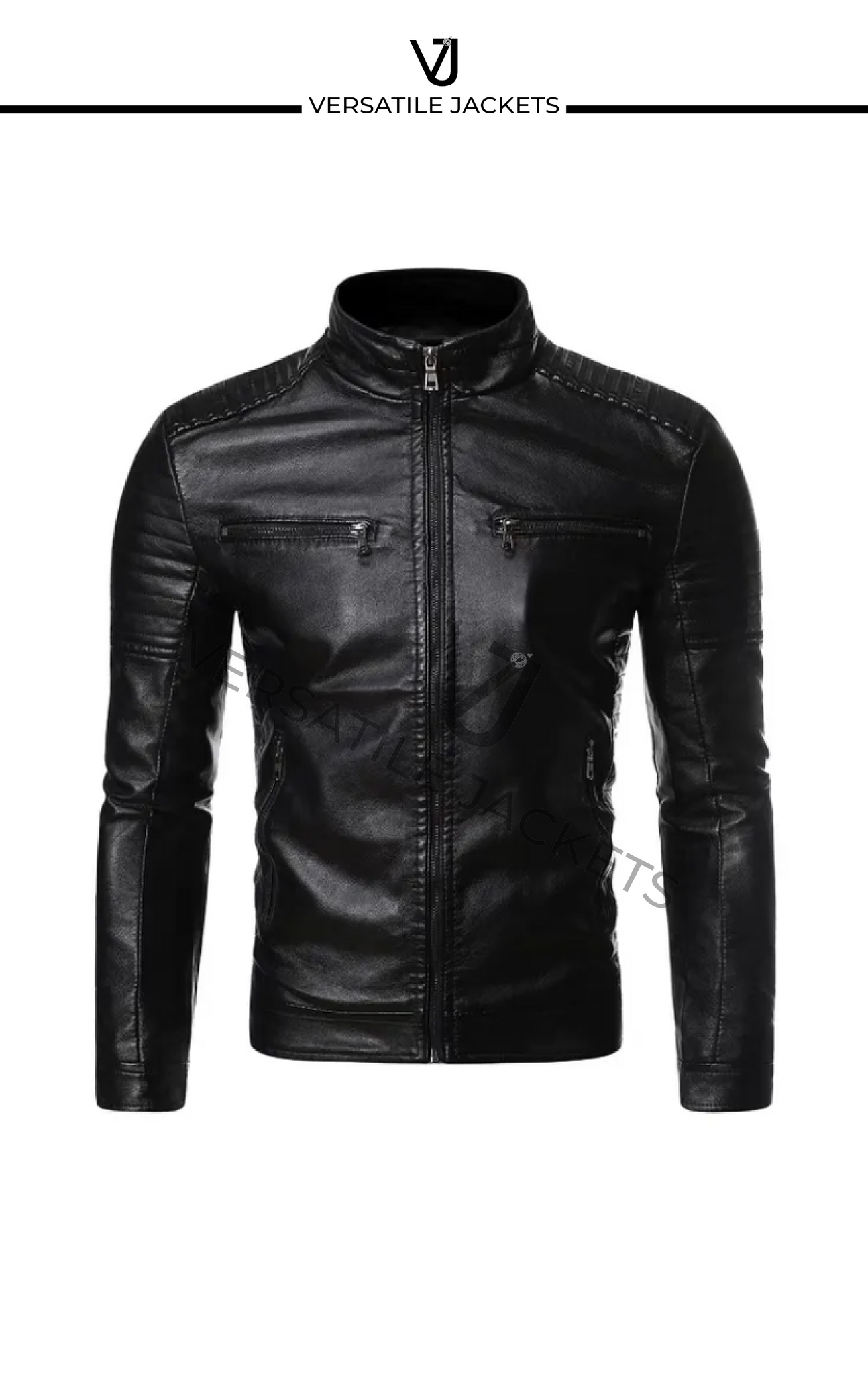 Genuine Cowhide Leather Jacket – Durable & Stylish Outerwear