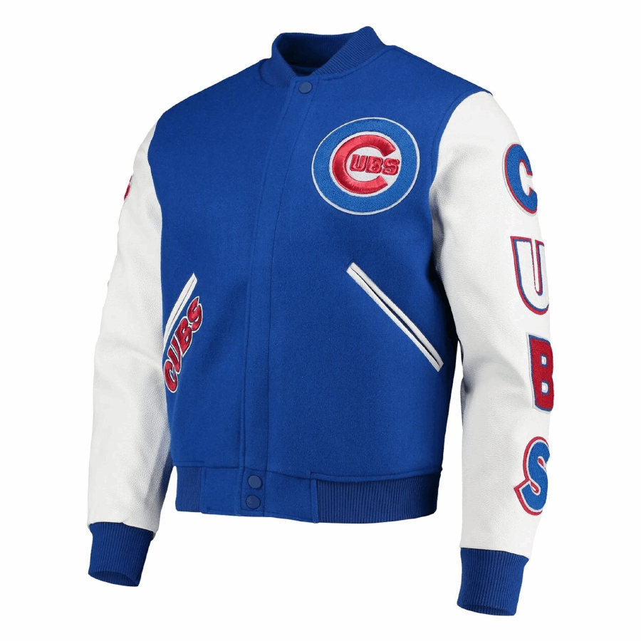 Men's Pro Standard Royal/White Chicago Cubs Varsity Logo Full-Zip ...